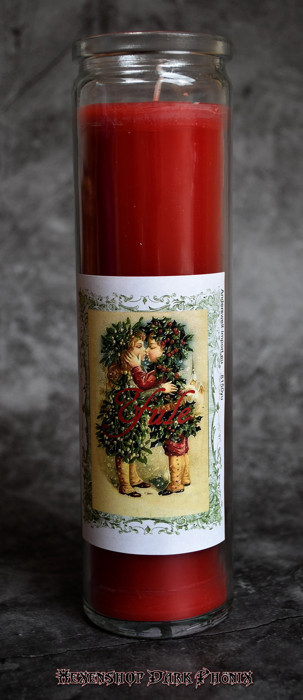 Jahreskreis Glaskerze Jul Yule Mittwinter | Esoterik Fachgeschäft