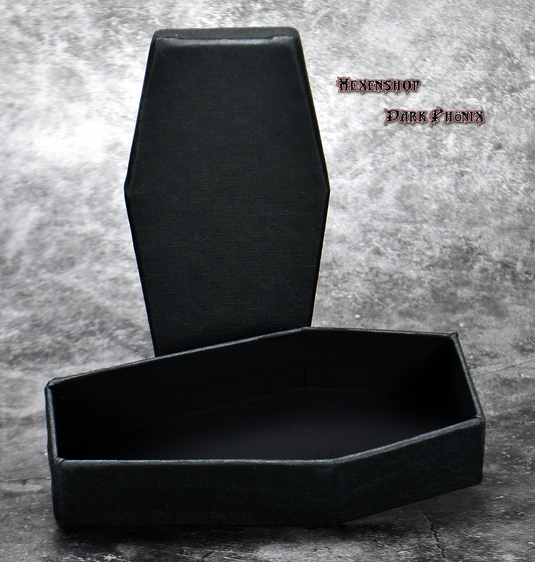 Kleiner Schwarzer Sarg Hartkarton | Esoterik Fachgeschäft