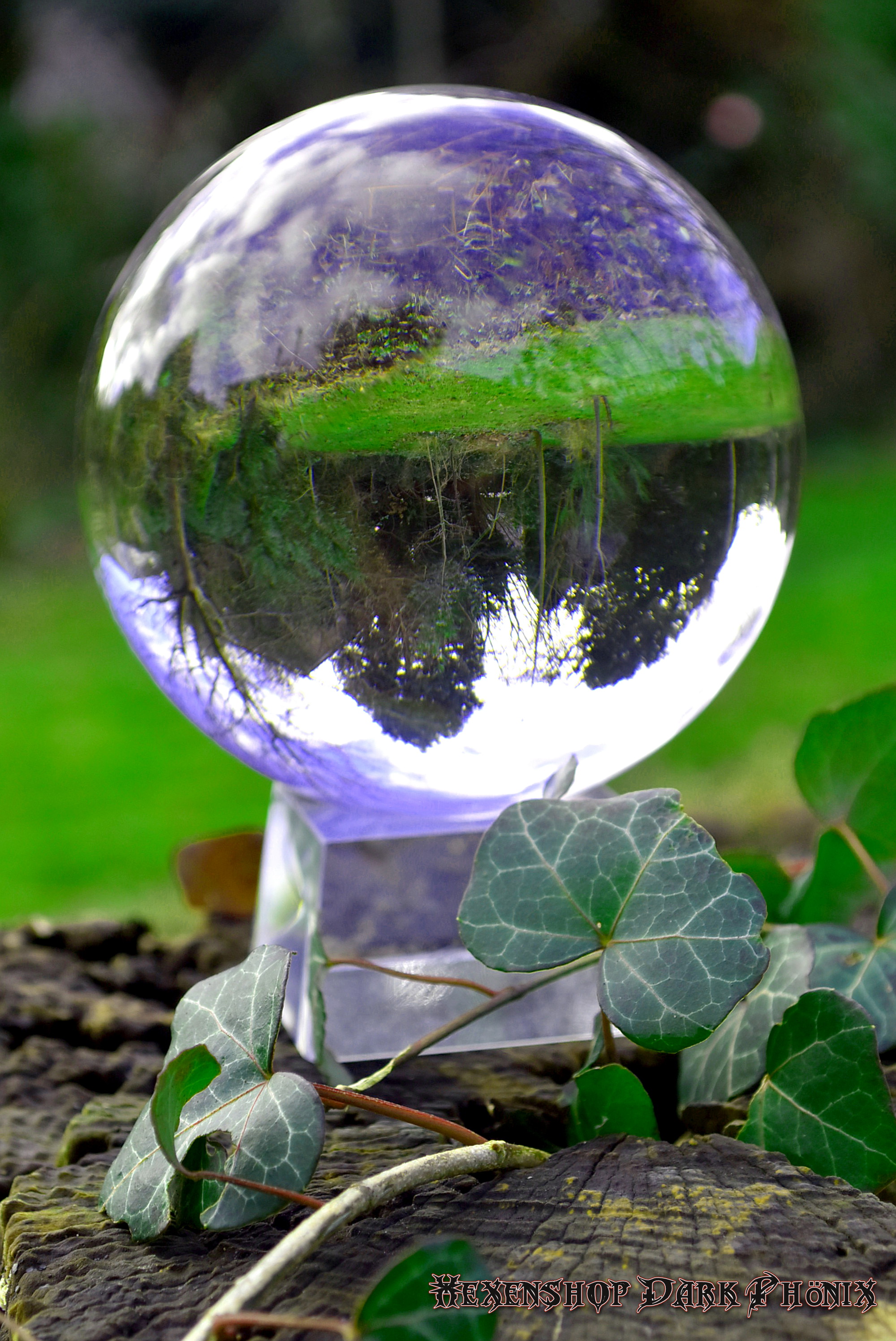 Glaskugel ∅14 cm mit Glassockel | Esoterik Fachgeschäft